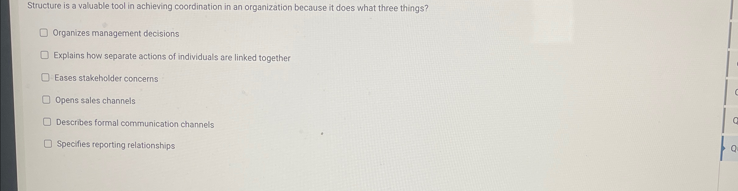 Solved Structure is a valuable tool in achieving | Chegg.com