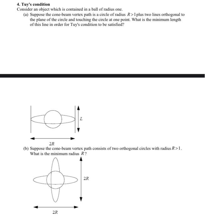 4. Tuy's condition Consider an object which is | Chegg.com