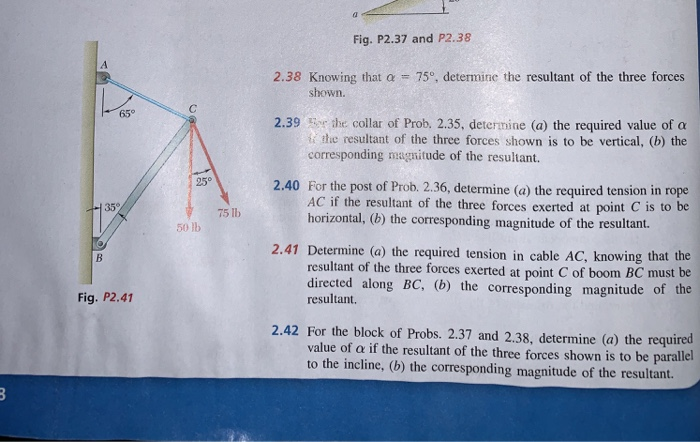 Solved Fig. P2.37 and P2.38 A 2.38 Knowing that a shown. | Chegg.com