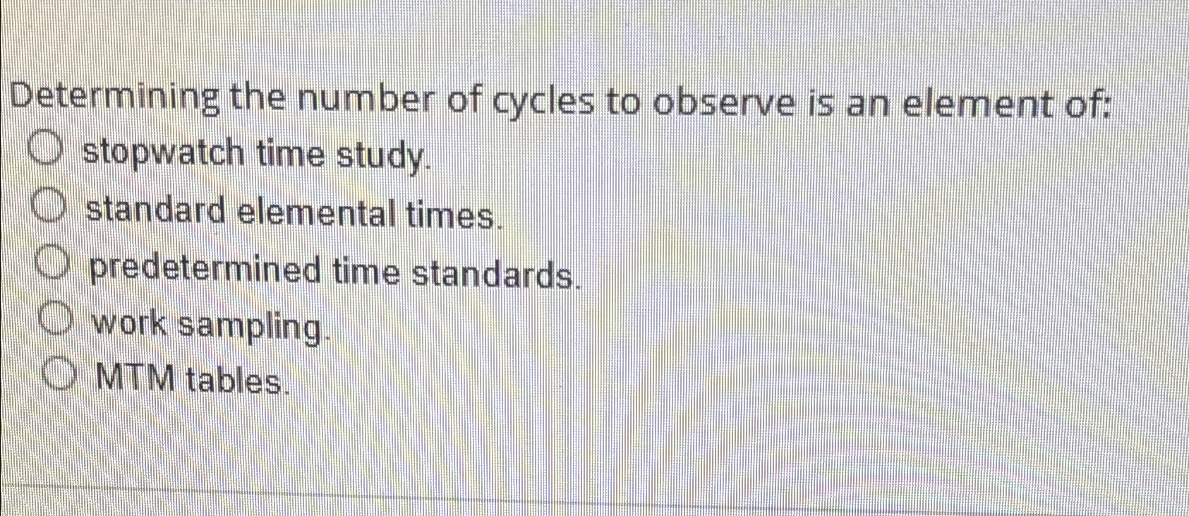 Solved Determining the number of cycles to observe is an | Chegg.com