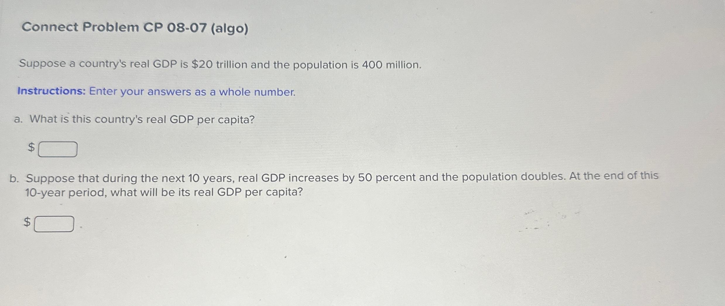 Solved Connect Problem CP 08-07 (algo)Suppose a country's | Chegg.com Solved Connect Problem CP 08-07 (algo)Suppose a country's | Chegg.com