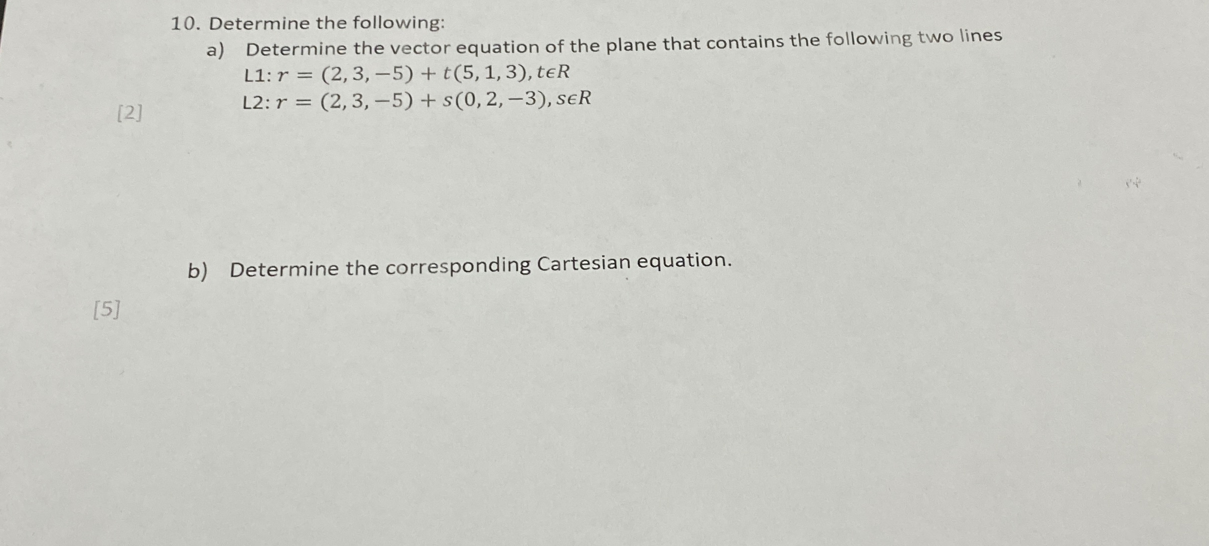 Solved Determine the following:a) ﻿Determine the vector | Chegg.com