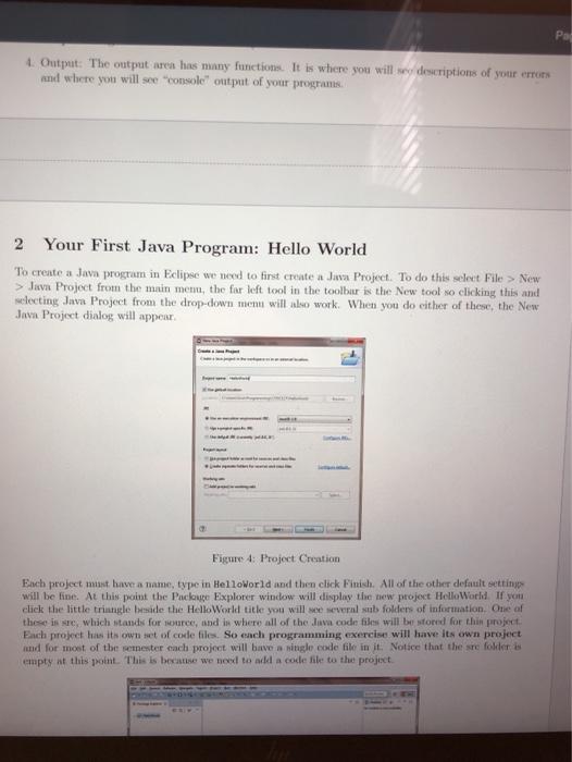 Solved Lab 1 COSC 117 Intro to Eclipse & "Hello World" 1 A | Chegg.com
