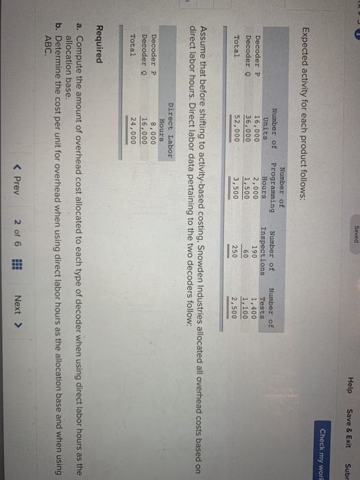 Solved Tk #5 Saved Help Save & Exit Submit Check my work | Chegg.com