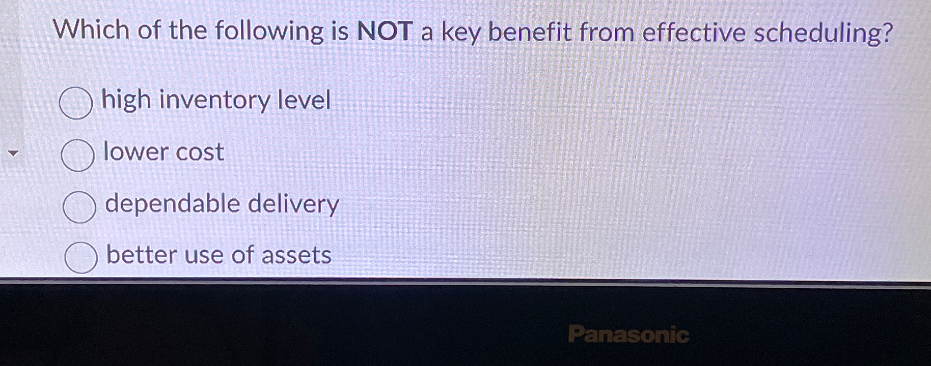 Solved Which of the following is NOT a key benefit from | Chegg.com