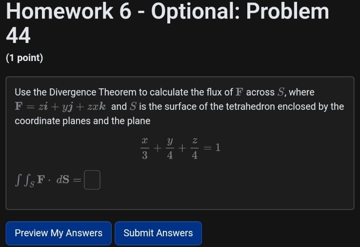Solved Homework 6 - ﻿Optional: Problem 44(1 ﻿point)Use the | Chegg.com
