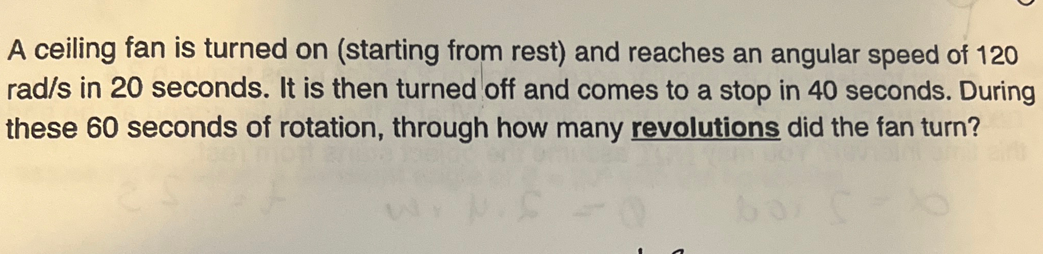 Solved A ceiling fan is turned on (starting from rest) ﻿and | Chegg.com
