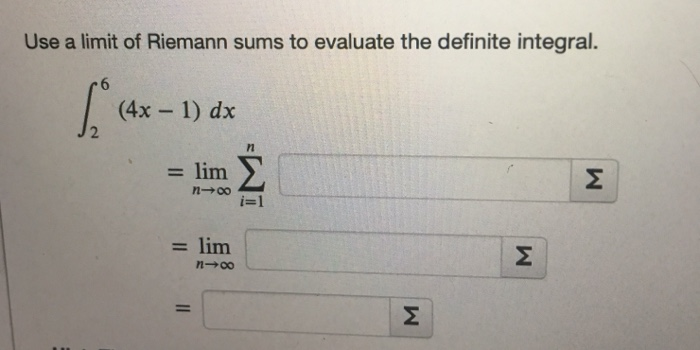 Solved Use a limit of Riemann sums to evaluate the definite | Chegg.com