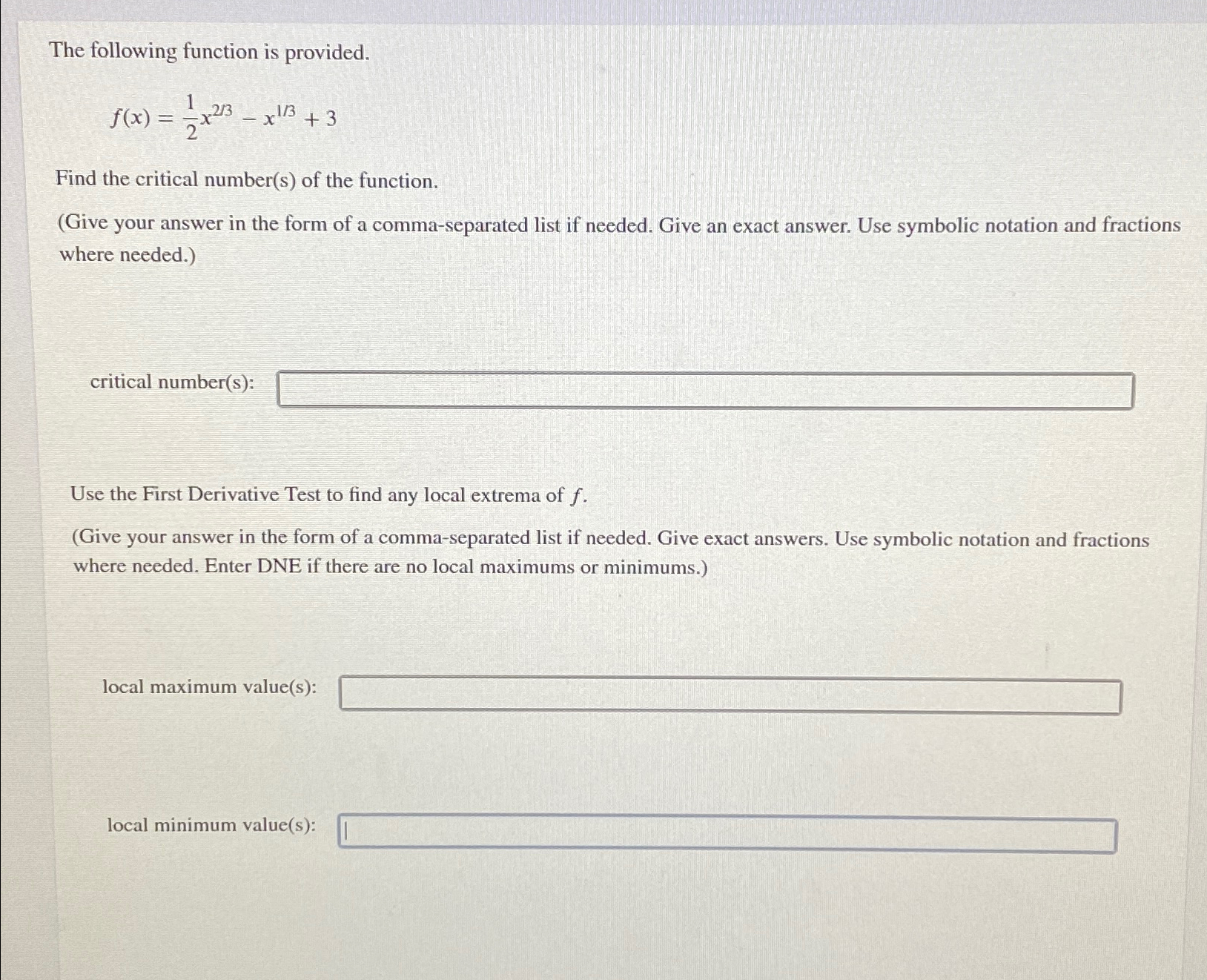 Solved The following function is | Chegg.com