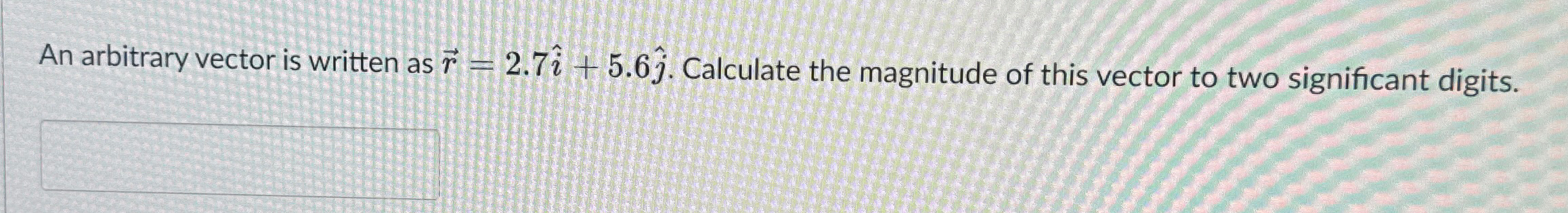 Solved An arbitrary vector is written as | Chegg.com