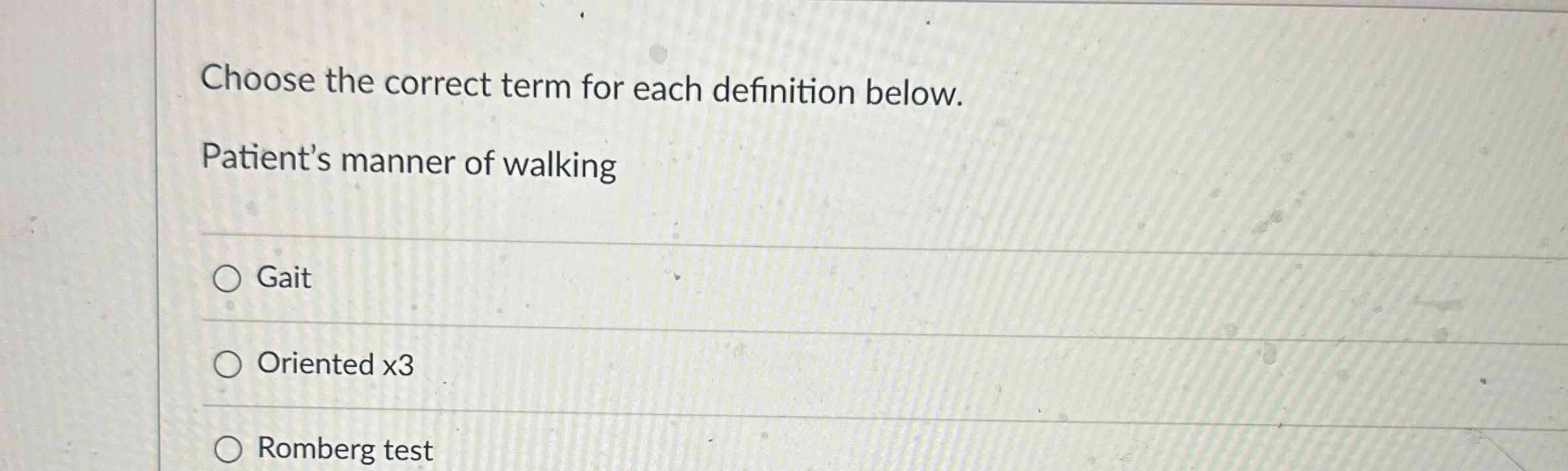 Solved Choose the correct term for each definition | Chegg.com