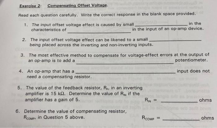 Solved Read each question carefully. Write the correct | Chegg.com