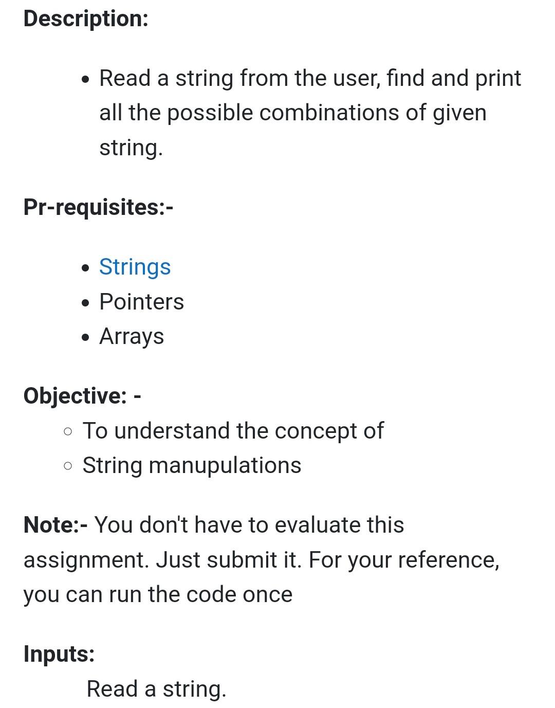 Solved Write A Program To Print All Possible Combinations Of 8613