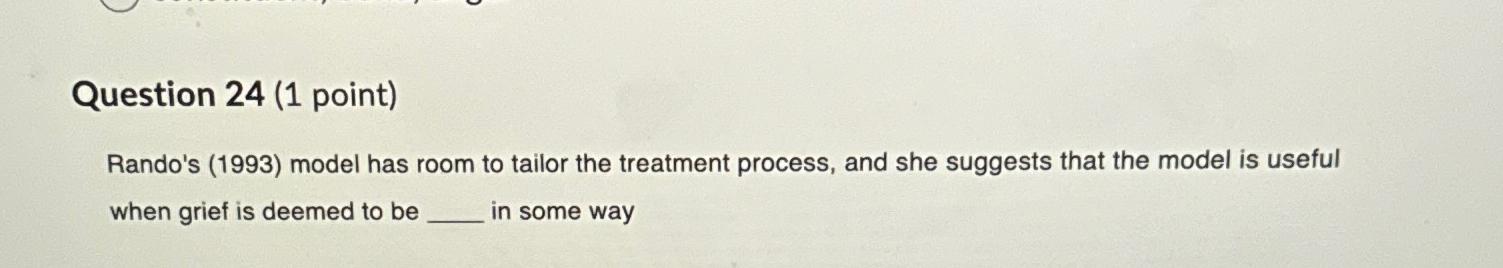 Solved Rando's (1993) ﻿model has room to tailor the | Chegg.com