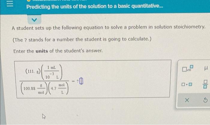 Solved Predicting the units of the solution to a basic | Chegg.com