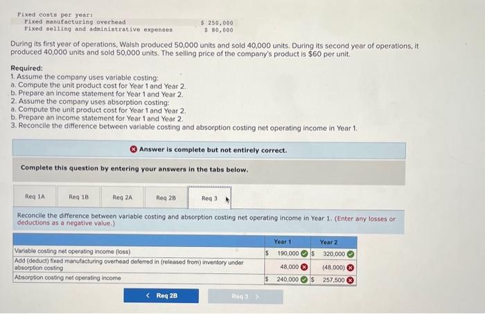 Solved es Exercise 6-9 (Static) Variable and Absorption | Chegg.com