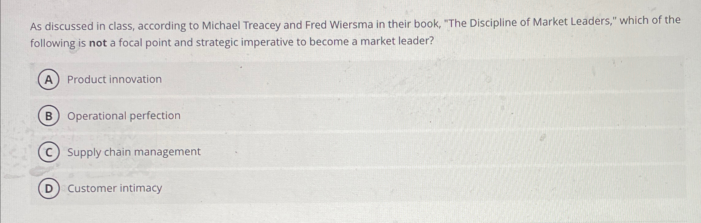 Solved As discussed in class, according to Michael Treacey | Chegg.com