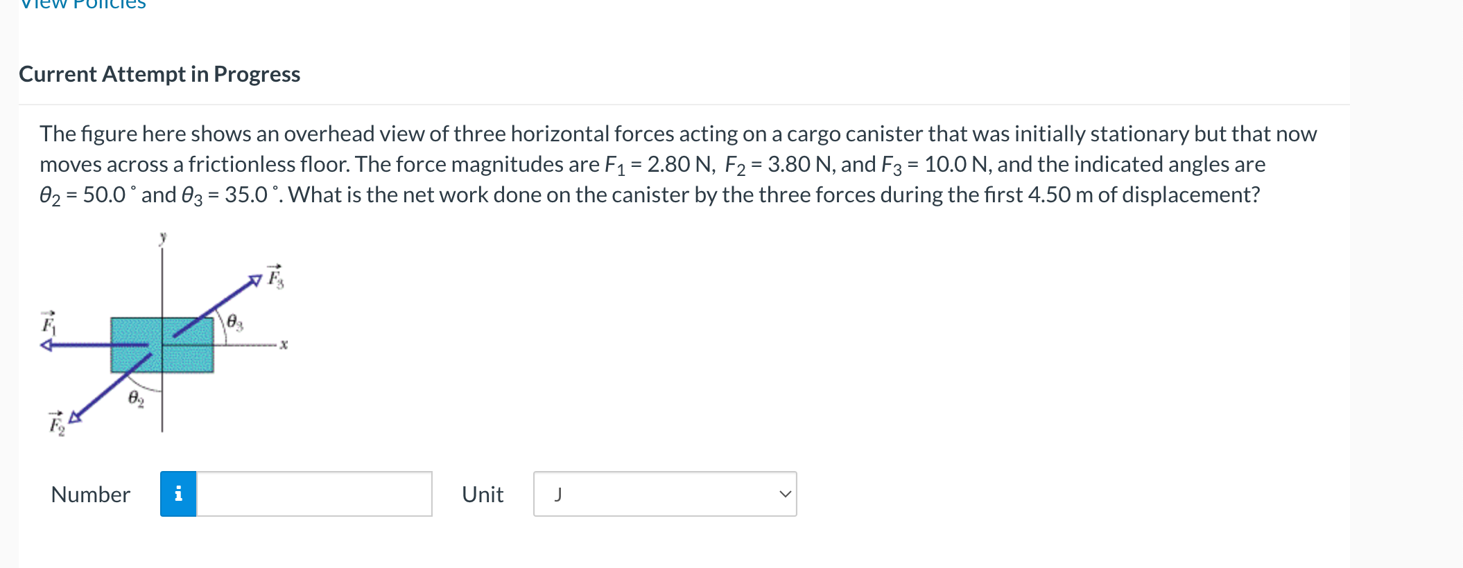 Solved Current Attempt in ProgressThe figure here shows an | Chegg.com