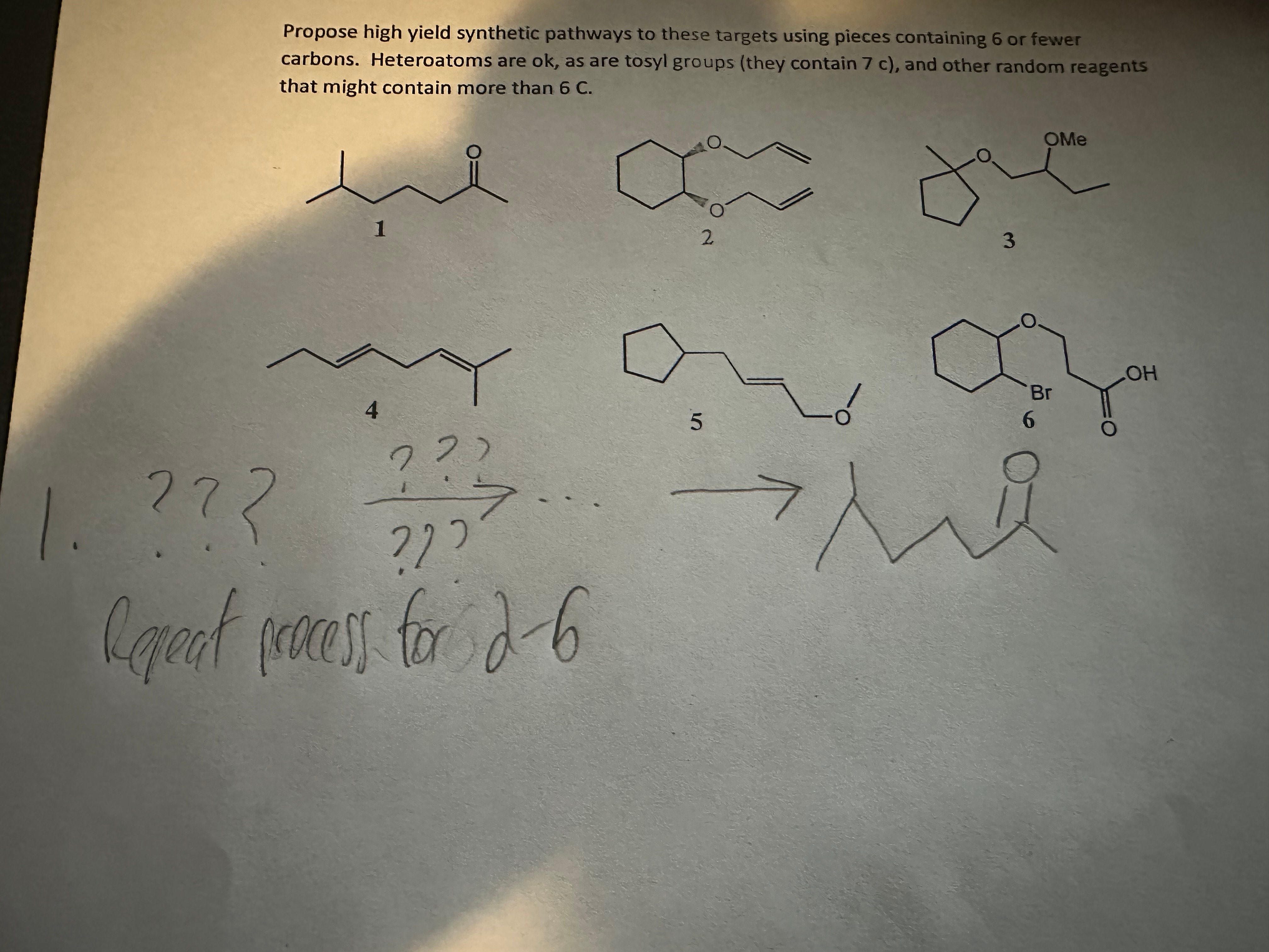 Solved Propose high yield synthetic pathways to these | Chegg.com