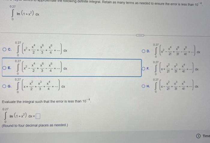 Solved Use a Taylor series to approximate the following | Chegg.com