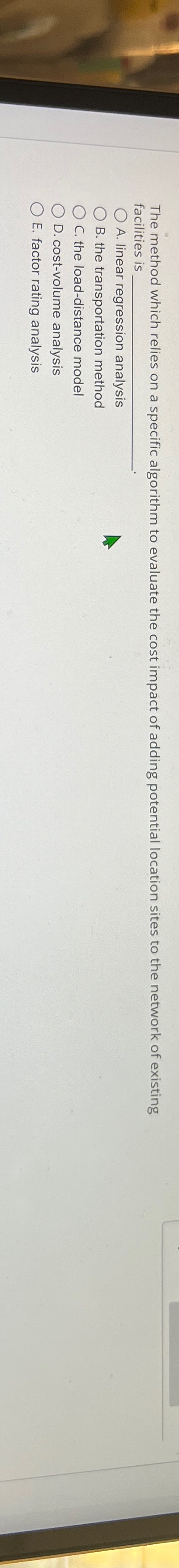 Solved The method which relies on a specific algorithm to | Chegg.com