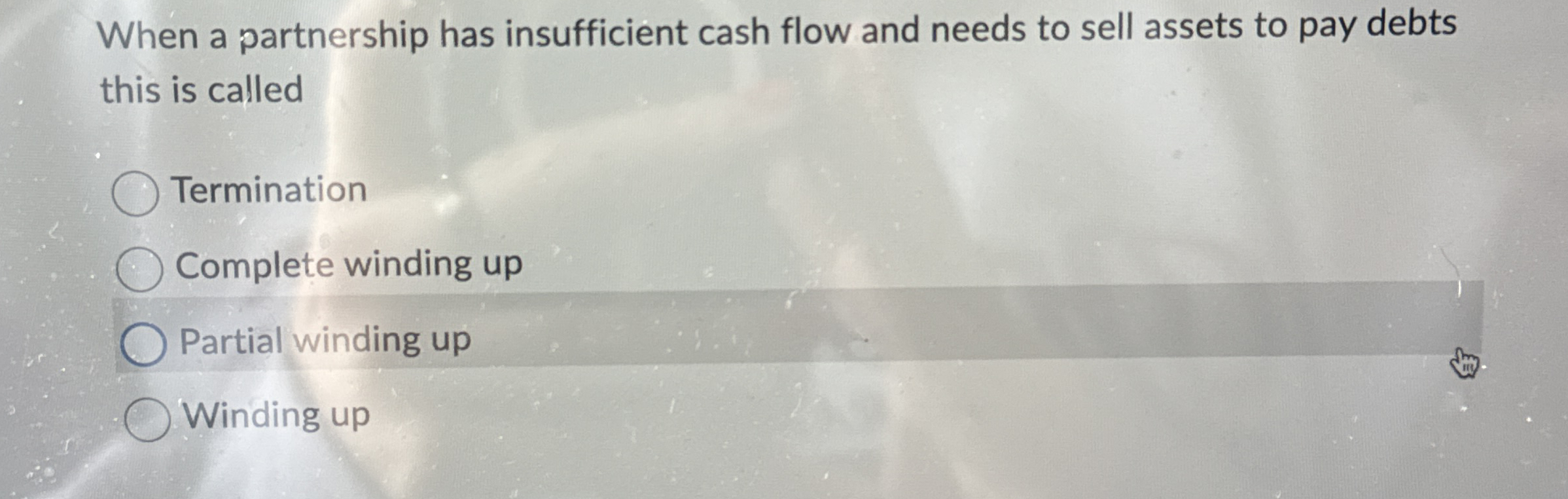High Quality SOLUTION When a partnership has insufficient cash flow and ...