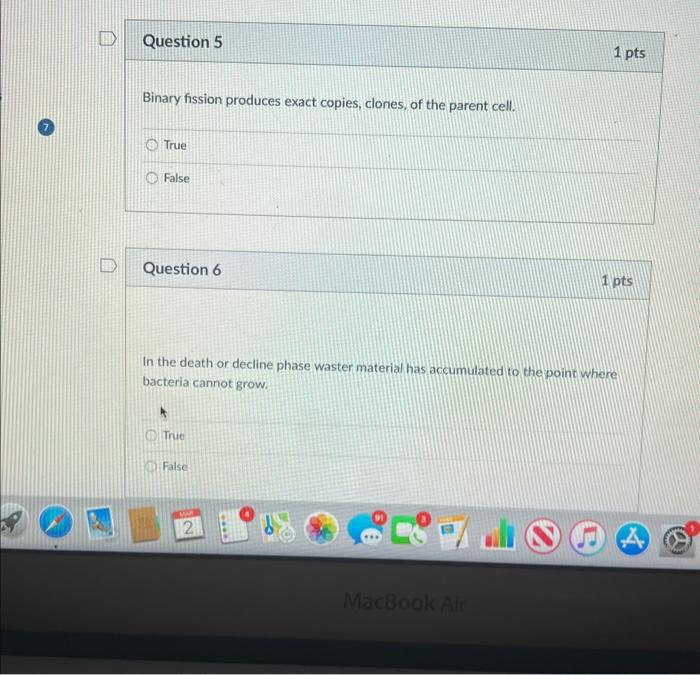 Solved Binary fission produces exact copies, clones, of the | Chegg.com