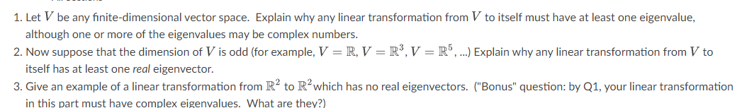 Solved Let V ﻿be any finite-dimensional vector space. | Chegg.com