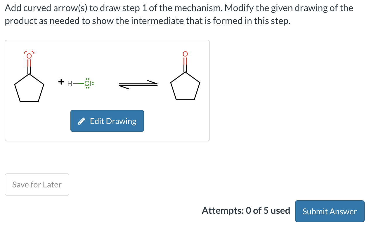 Solved Add curved arrow(s) ﻿to draw step 1 ﻿of the | Chegg.com