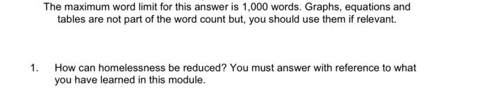 Solved The maximum word limit for this answer is 1,000 | Chegg.com