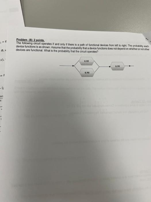 Solved Problem (8): 2 points. The foliowing circuit operates | Chegg.com Solved Problem (8): 2 points. The foliowing circuit operates | Chegg.com