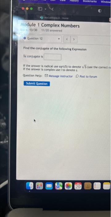 Solved Find the conjugate of the following Expression Wi | Chegg.com
