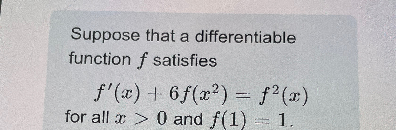 Solved Suppose that a differentiable function f | Chegg.com