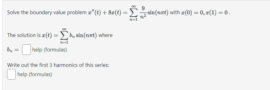 Solved Solve the boundary value problem | Chegg.com