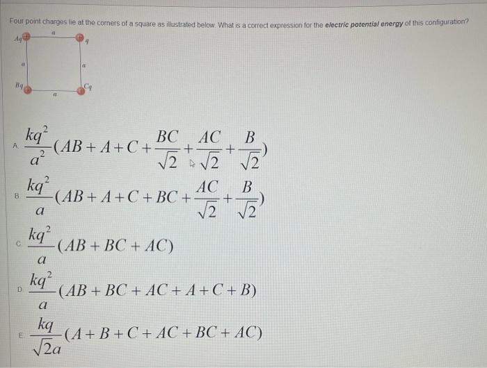Solved a2kq2(AB+A+C+2BC+2AC+2B) akq2(AB+A+C+BC+2AC+2B) | Chegg.com