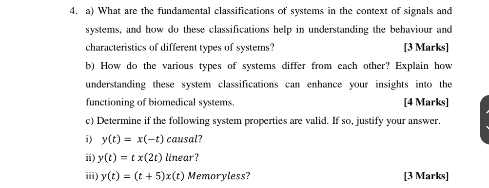 Solved a) ﻿What are the fundamental classifications of | Chegg.com