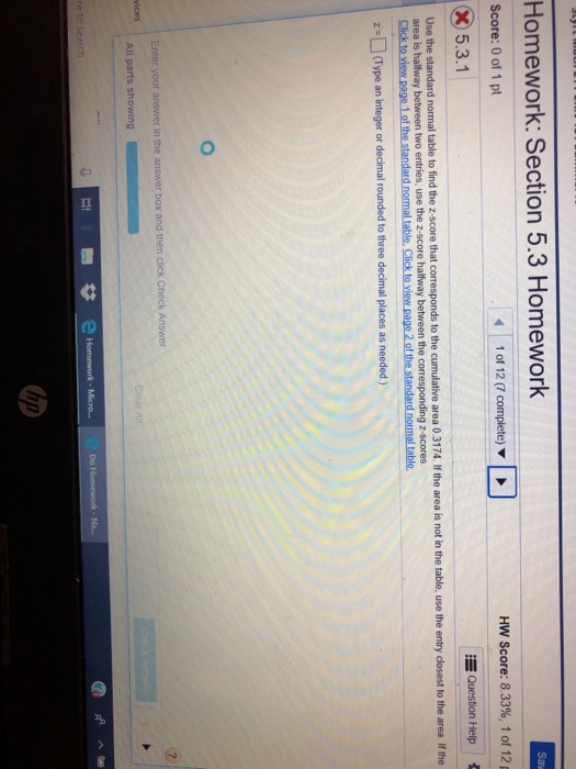 Solved Homework Section 5 3 Homework Sav Score 0 Of 1 Pt 1