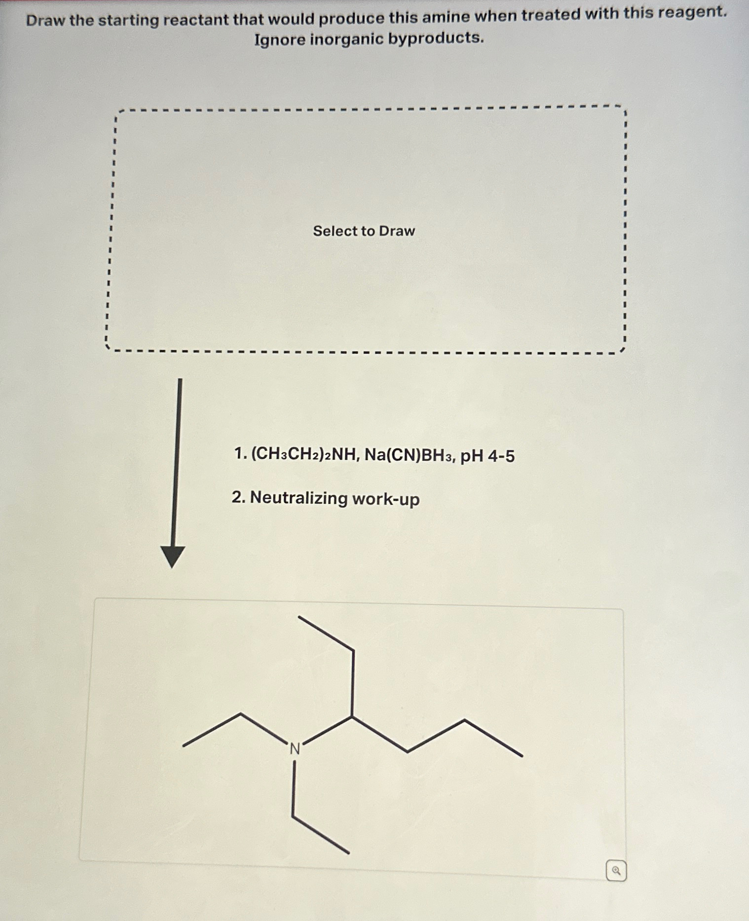 Solved Draw the starting reactant that would produce this | Chegg.com