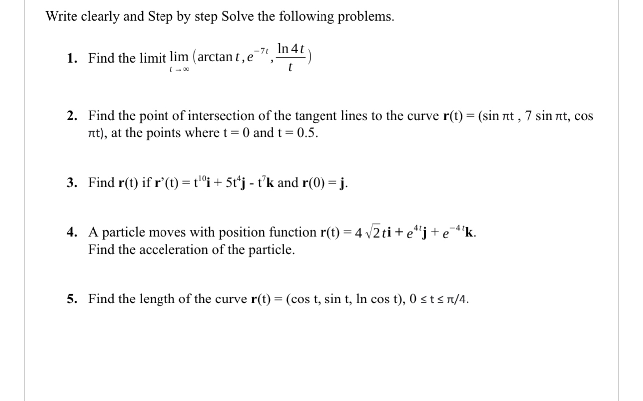 Solved Need help with ,#2, ﻿and #3Write clearly and Step by | Chegg.com