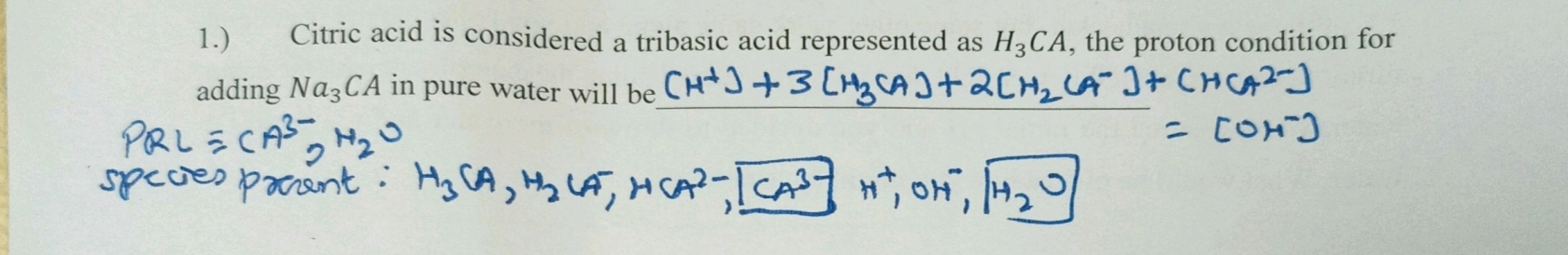 Solved 1.) ﻿Citric acid is considered a tribasic acid | Chegg.com