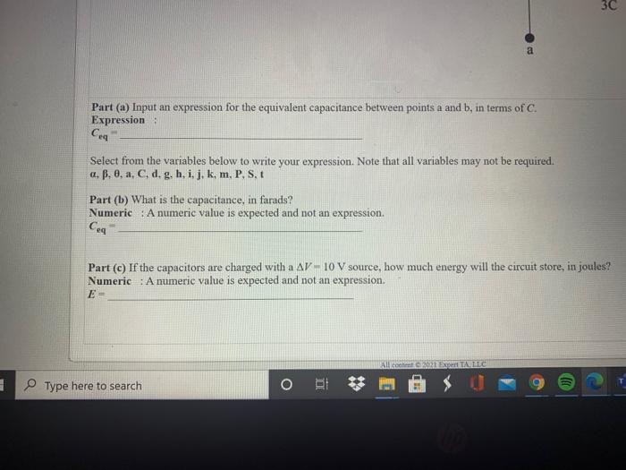 Solved 3C a Part(a) Input an expression for the equivalent | Chegg.com