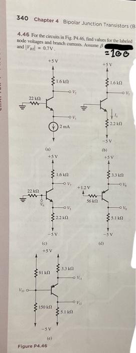 Solved 4,46 Fox the circuits in Fig. P4, 46, find vilues for | Chegg.com Solved 4,46 Fox the circuits in Fig. P4, 46, find vilues for | Chegg.com