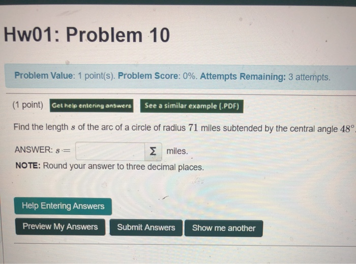 Solved Hw01: Problem 10 Problem Value: 1 point(s). Problem | Chegg.com
