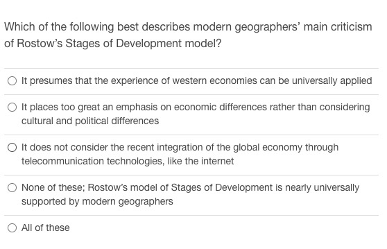 Solved Which of the following best describes modern | Chegg.com