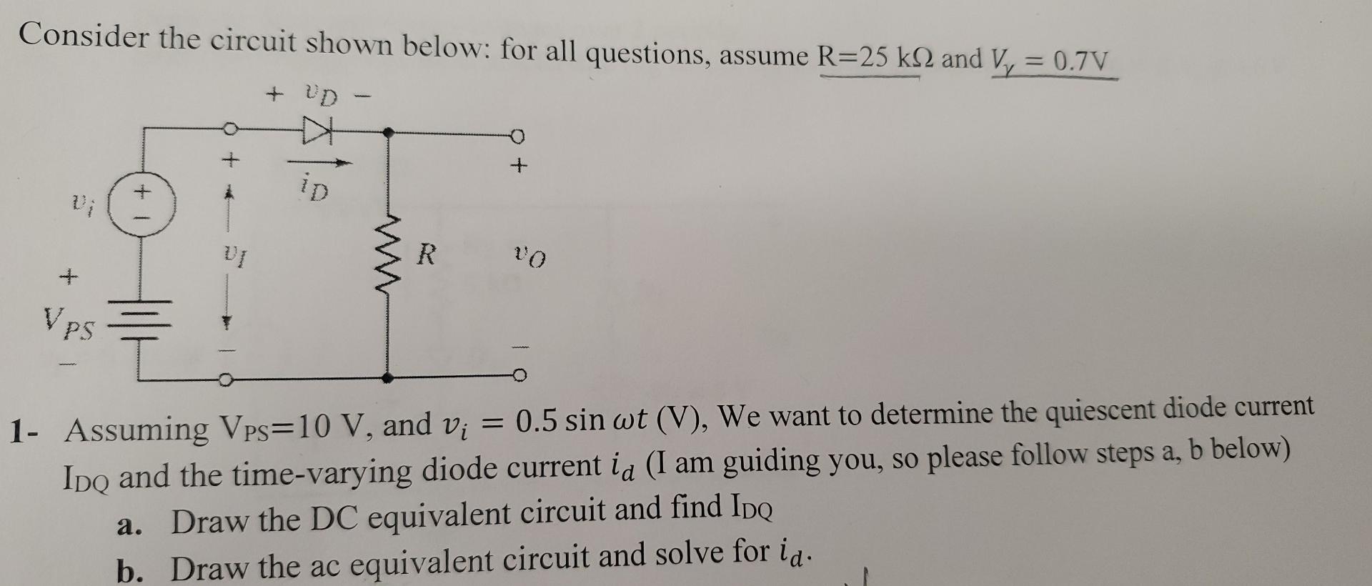 Solved Consider the circuit shown below: for all questions, | Chegg.com
