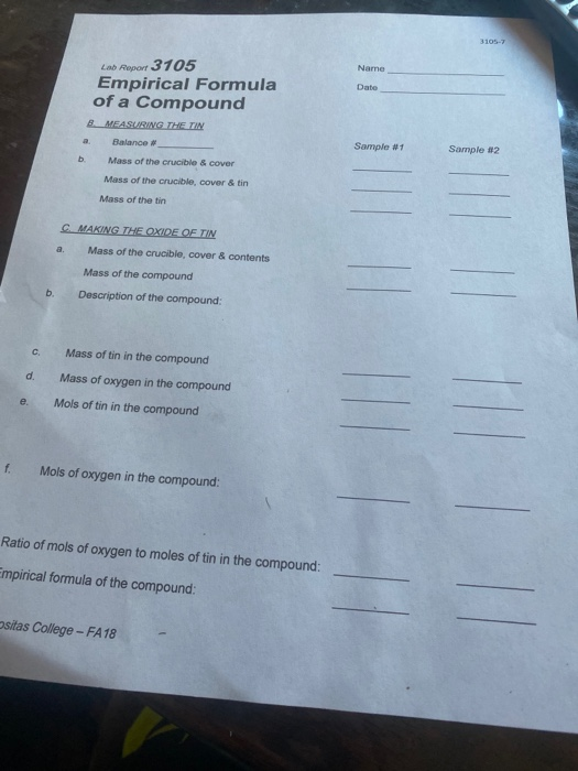 1. A student finds the mass of an empty crucible and | Chegg.com