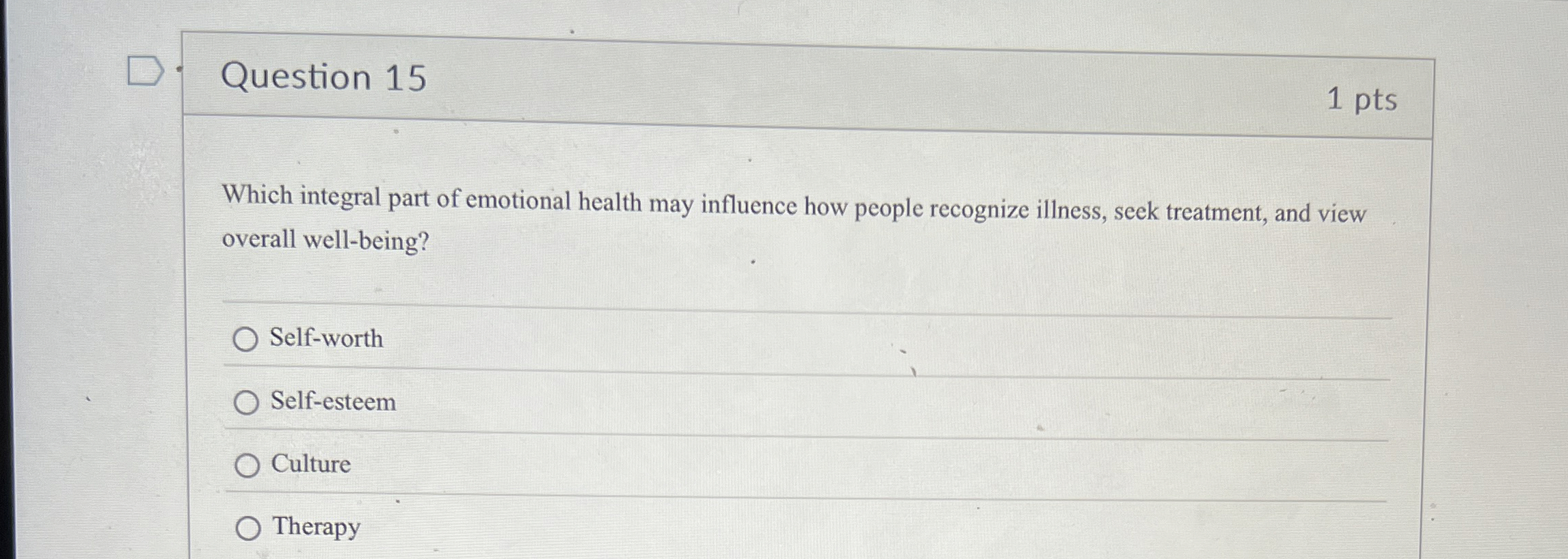 Solved Question 151 ﻿ptsWhich integral part of emotional | Chegg.com