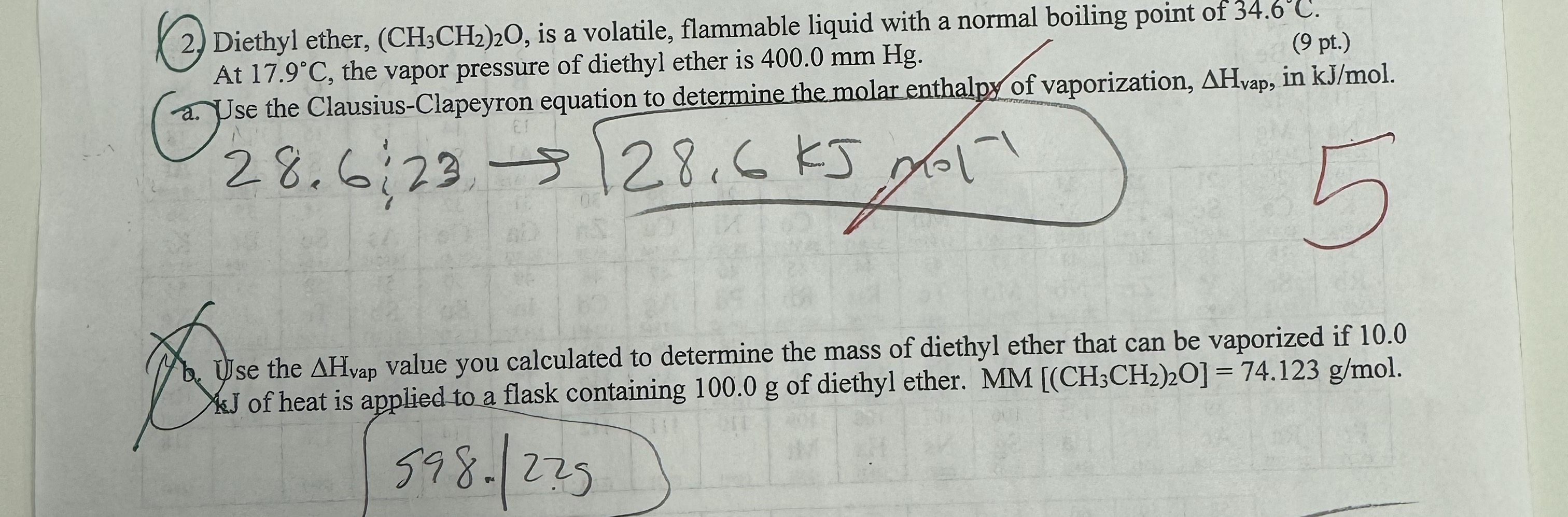 Solved Diethyl ether, (CH3CH2)2O, ﻿is a volatile, flammable | Chegg.com