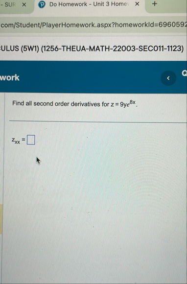 Solved SURDo Homework - ﻿Unit 3 | Chegg.com