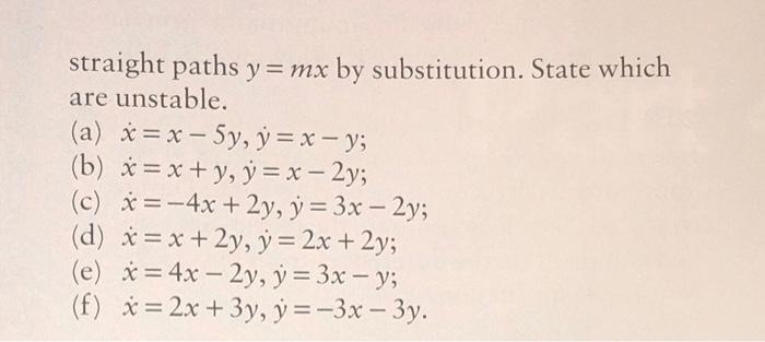 Solved Classify the equilibrium point (0,0) for each of the | Chegg.com